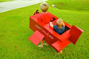 Learn Like A Mom! Cardboard Airplane - Learn Like A Mom!