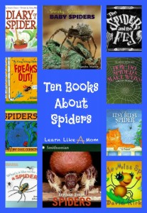 Learn Like A Mom! Reading Roundup: Books About Spiders - Learn Like A Mom!