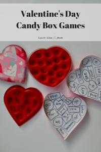 Learn Like A Mom! Valentine's Day Candy Box Games - Learn Like A Mom!